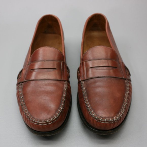 Bragano | Shoes | Bragano Mens 3 M Penny Brown Leather Moctoe Driving ...